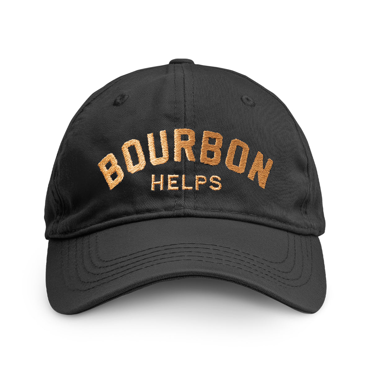 Bourbon Helps Baseball Cap - Black | Copper & Tap – Copper & Tap ltd.